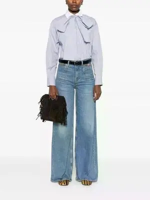 Maje Chain-embellished Flared Jeans