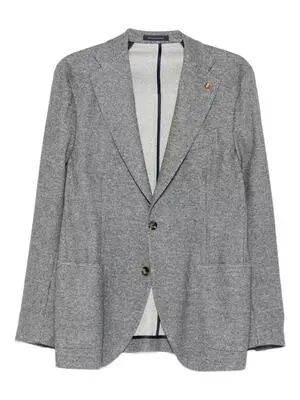 LATORRE Notched-lapel Single-breasted Blazer - Grey