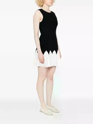 Sandro Two-tone Knit Mini Dress - Black