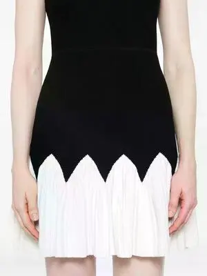 Sandro Two-tone Knit Mini Dress - Black