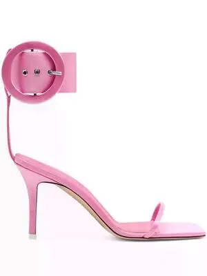 Women's Mid Heel Buckled Sandals