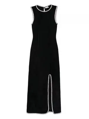 Sandro Embellished Split Maxi Dress