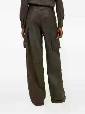 Roberto Cavalli Leather Cargo Pants