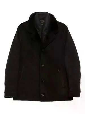 MOORER Layered Jacket - Brown