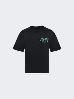Amiri Flames Os Tee - Black