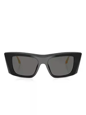 Dolce & Gabbana Logo-detail Square-frame Sunglasses - Black