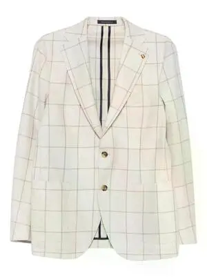LATORRE Grid-pattern Blazer