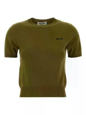 Miu Miu Round Neck Knitwear For Women