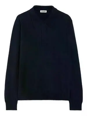 JIL SANDER Long-sleeved Polo Sweater