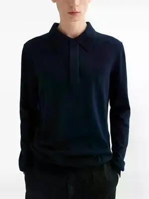 JIL SANDER Long-sleeved Polo Sweater