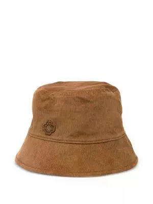 Maje Corduroy Bucket Hat - Brown