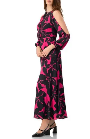 IVONNE Off-shoulder Long Sleeve Maxi Dress