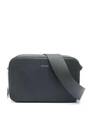 Sandro Logo Messenger Bag - Grey