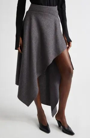 DIOTIMA Belnavis Asymmetric Wool Skirt