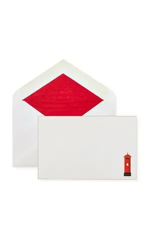 Smythson British Postbox Correspondence Cards