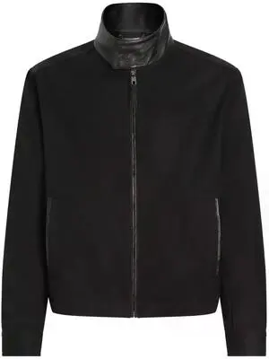 Dolce & Gabbana Leather-trim Bomber Jacket