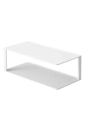 YAMAZAKI 2-tier Cabinet Organizer - White