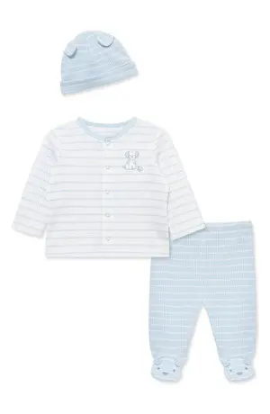 LITTLE ME 3-piece Ribbed Organic Cotton Set