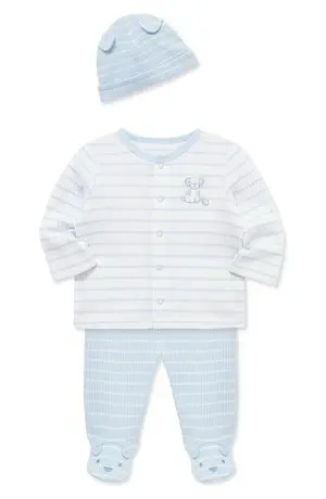 LITTLE ME 3-piece Ribbed Organic Cotton Set