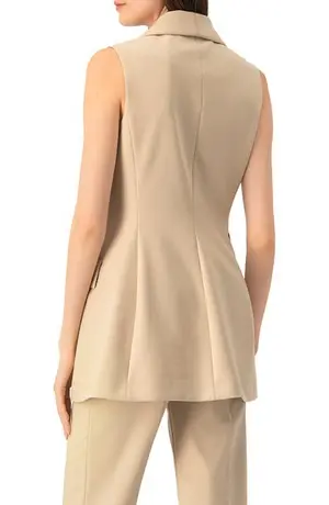 IVONNE Tailored Vest With Lapel Collar