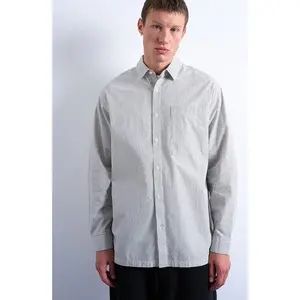 Topman Oversize Stripe Button-up Shirt