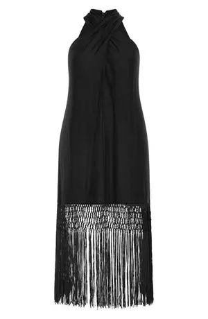 City Chic Calypso Fringe Maxi Dress