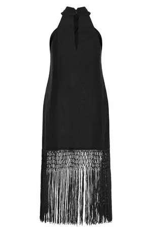 City Chic Calypso Fringe Maxi Dress