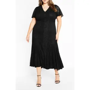 City Chic Christa Lace Midi Dress
