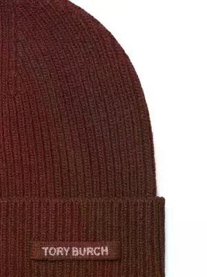 Tory Burch Ribbed Knit Beanie