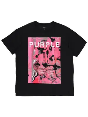 PURPLE BRAND T-shirt With Print - Black