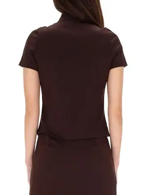 COURREGES Interlock Top - Brown