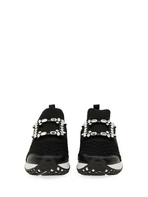 ROGER VIVIER Viv' Run Sneaker - Black