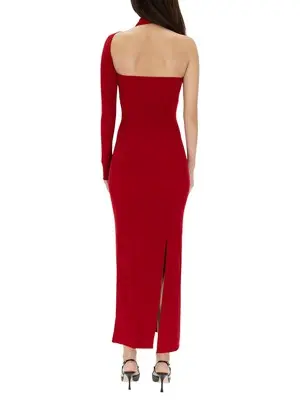 COURREGES Draped One-shoulder Dress - Red