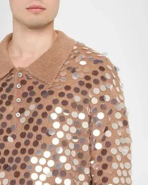 ZANKOV Mohair-blend Polo Sweater