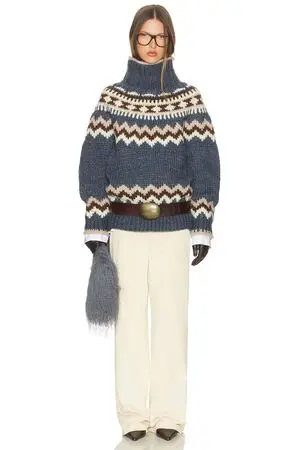 HELSA Asta Fairisle Sweater