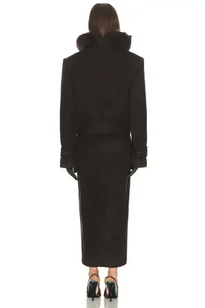 HELSA Bold Shoulder Long Coat