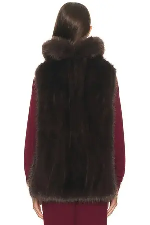 HELSA Faux Fox Gilet