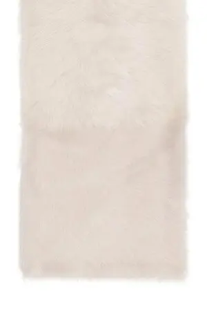Nour Hammour Decadent Shearling Scarf In Brown - Cloud
