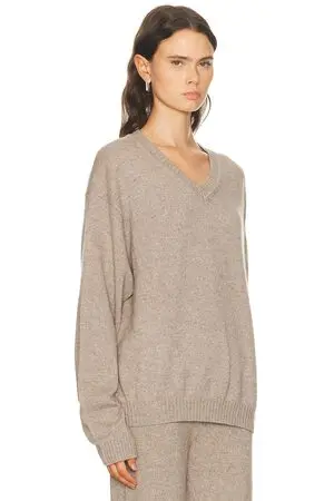 SKIMS Cashmere V Neck Pullover Sweater