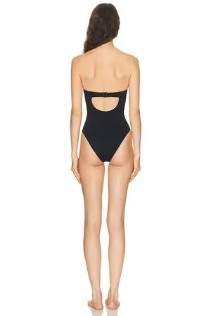 Staud Maeve One Piece Swimsuit - Black & White