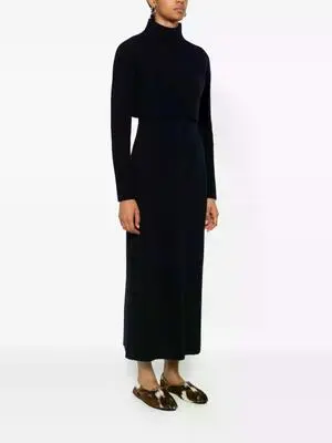 Maje Ribbed High-neck Dress