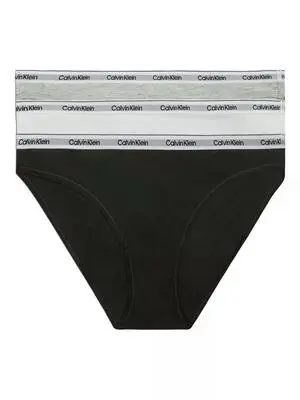 Calvin Klein Logo Waistband Briefs 3-pack - White