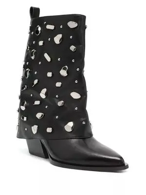 MARC ELLIS 65mm Stud-embellished Boots