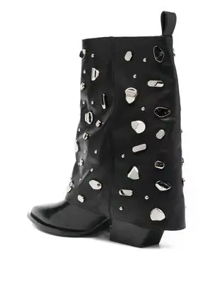 MARC ELLIS 65mm Stud-embellished Boots