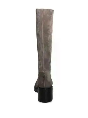 CHUCKIES Suede Block Heel Boots