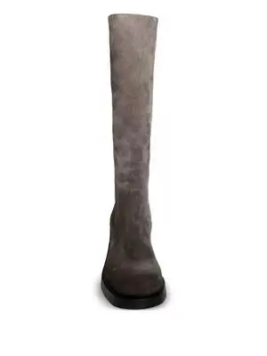 CHUCKIES Suede Block Heel Boots