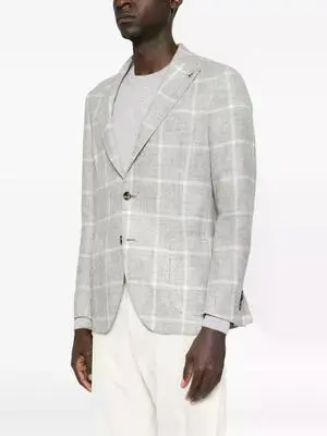LATORRE Check-pattern Blazer - Grey
