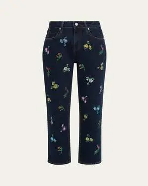 Libertine Joy And Mirth Embellished Boyfriend Jeans - Indigo