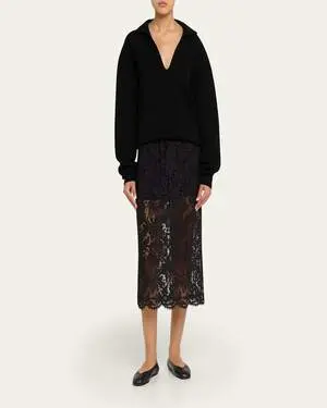 A.L.C. Timmy Polo Sweater - Black