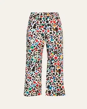 Libertine Orpheus Spotted Wide-leg Crop Pants
